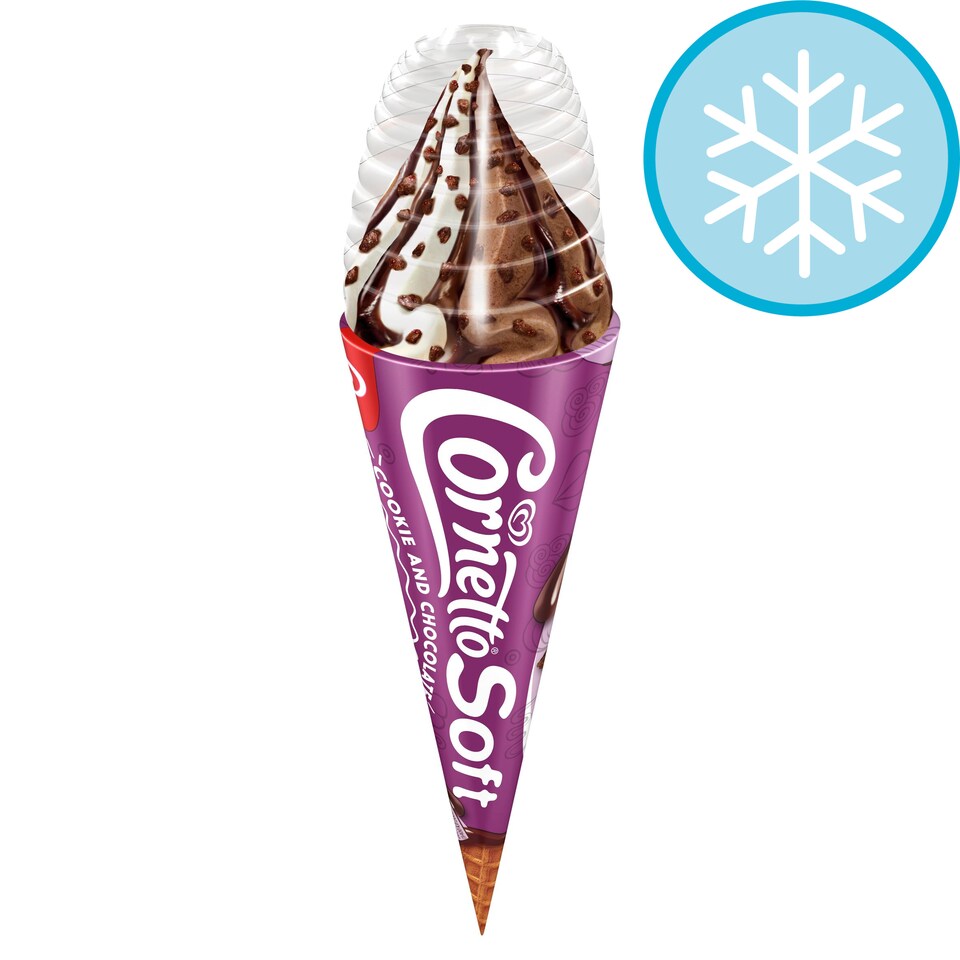 Cornetto Soft Cookie and Chocolate Ice Cream 140ml - Tesco Groceries