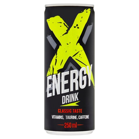 X Classic Taste Energy Drink 250ml - Tesco Groceries
