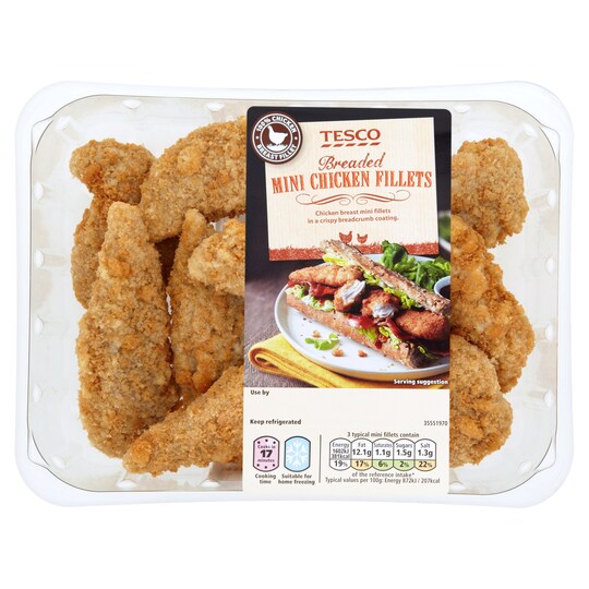 T. Breaded Mini Chicken Fillet 457g - Tesco Groceries