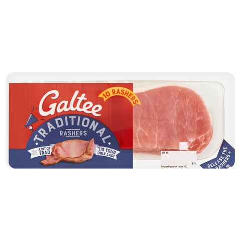 Galtee Value Unsmoked 10 Cap Rashers 300G - Tesco Groceries
