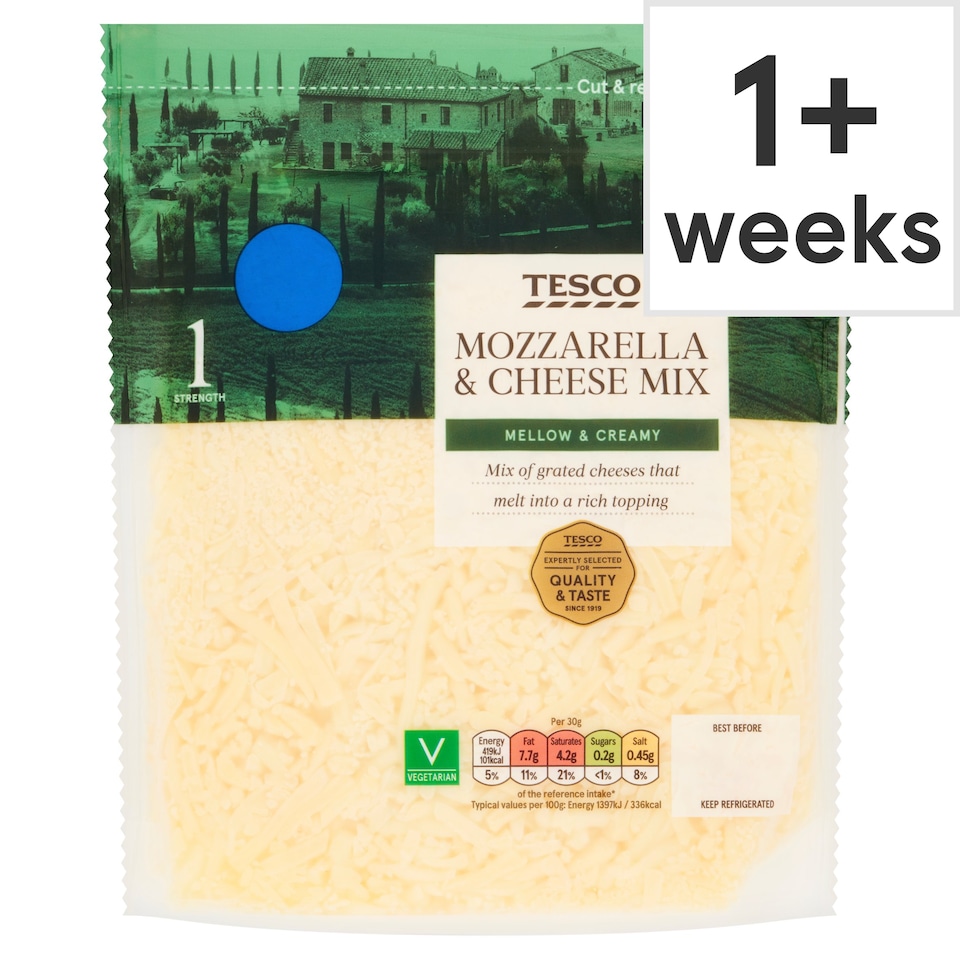 Tesco Mozzarella & Cheese Mix 250g - Tesco Groceries