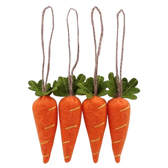 Tesco Felt Hanging Carrot Decorations 4 Pack - Tesco Groceries