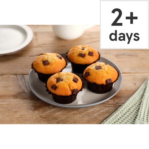 Tesco Chocolate Muffins 4 Pack - Tesco Groceries