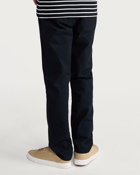 F&F Slim Fit Drawstring Waist Chino Trousers in Navy - Tesco Groceries