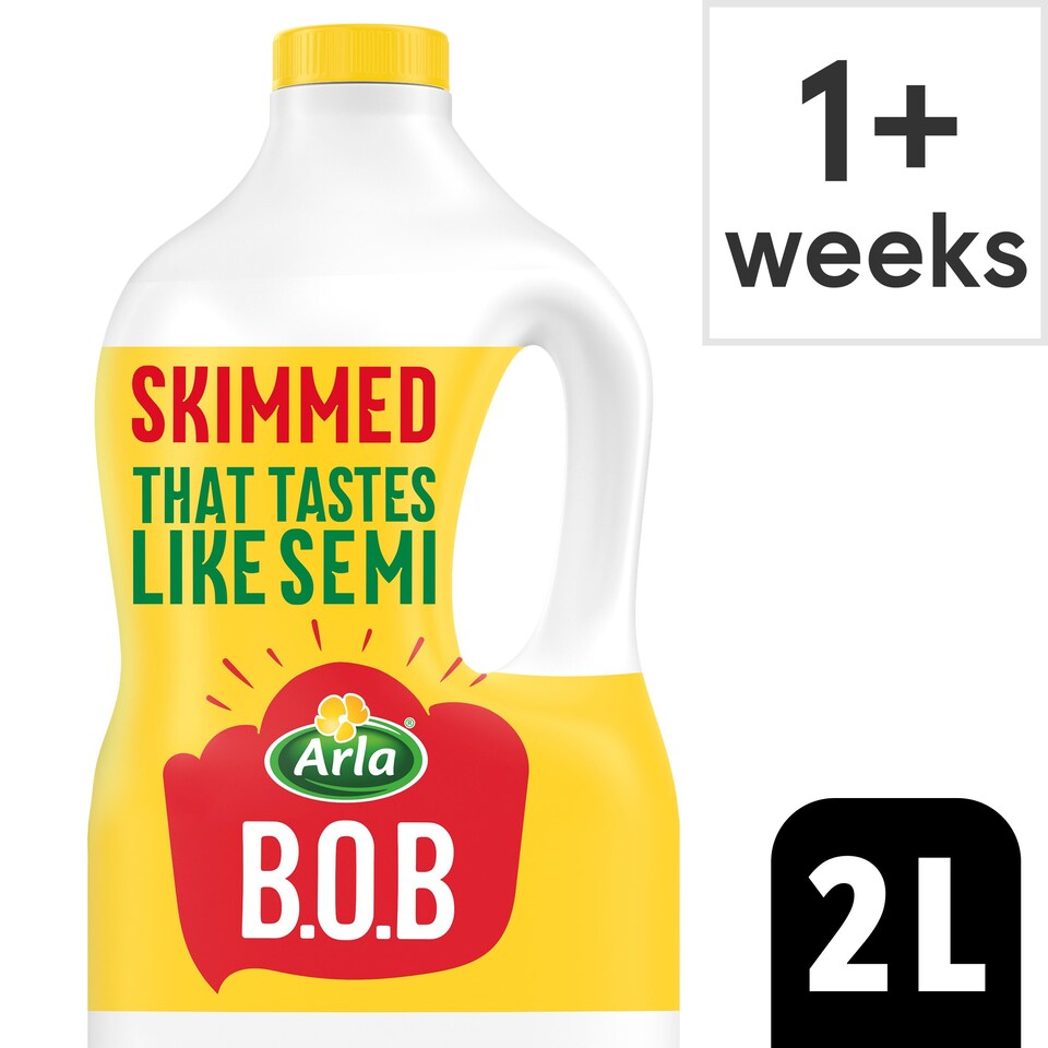 Arla Bob Skimmed Milk 2 Litre - Tesco Groceries