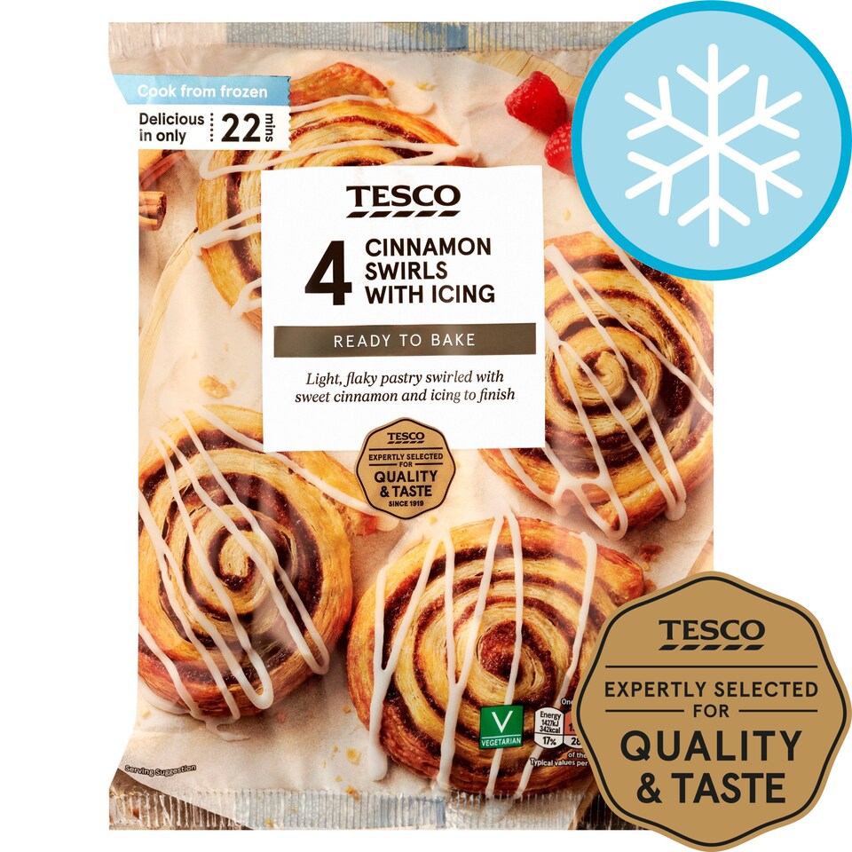 Tesco 4 Cinnamon Swirls 345G - Tesco Groceries