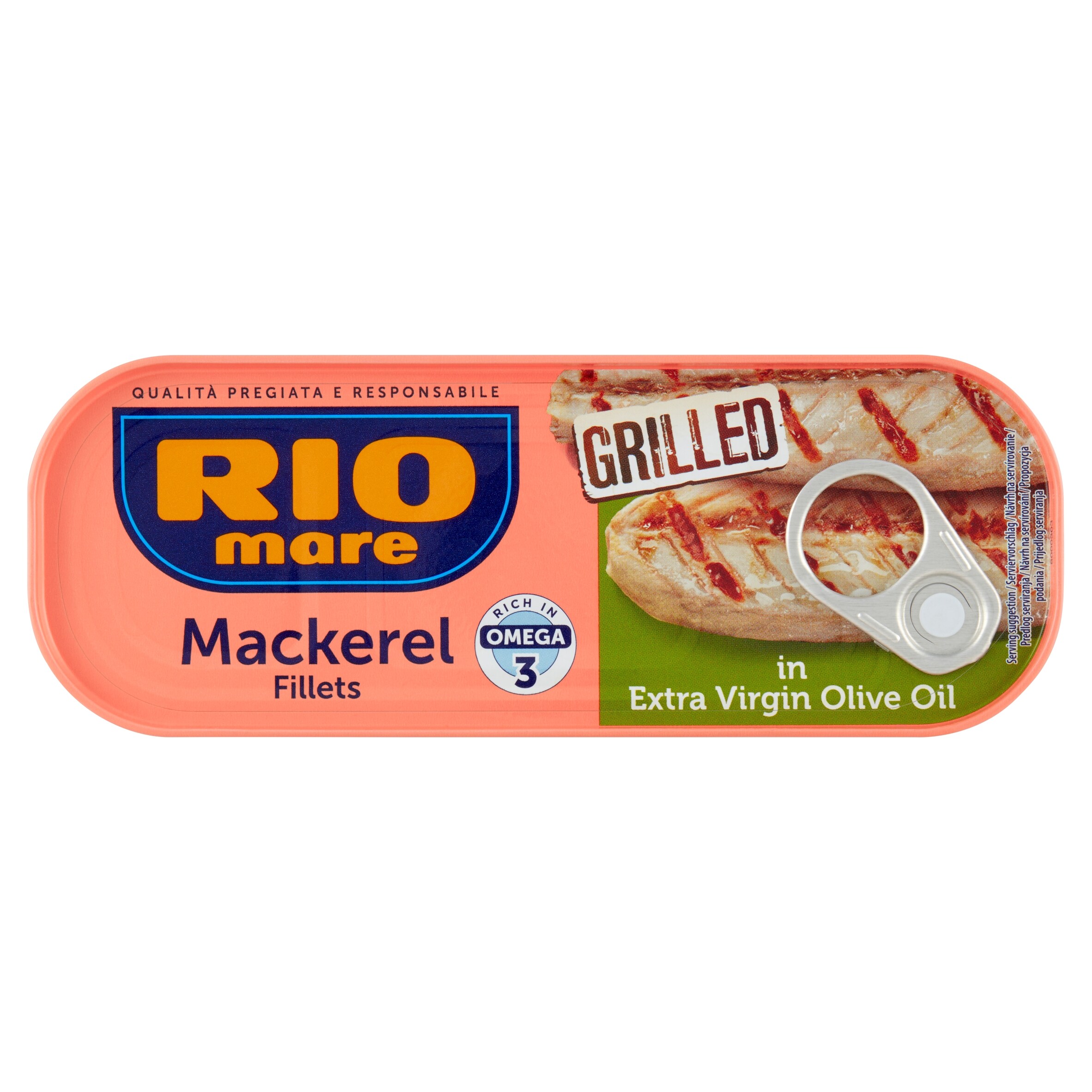 Rio Mare Grilled Mackerel Fillets in Extra Virgin Olive Oil 120g ...