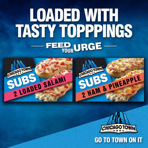 Chicago Town Subs Loaded Pepperoni 2 pack 125g - Tesco Groceries