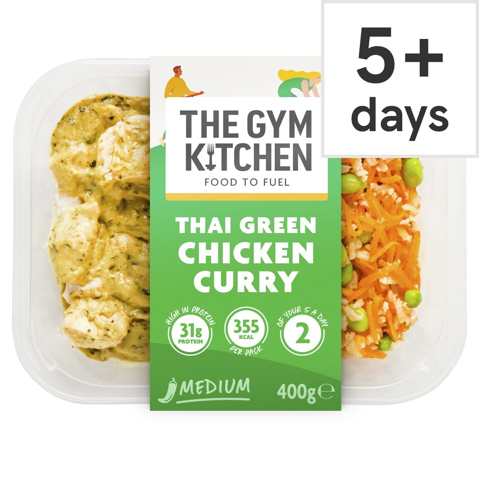 The Gym Kitchen Thai Green Chicken Curry 400G - Tesco Groceries