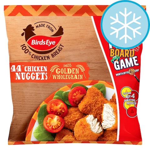 Birds Eye 44 Chicken Nuggets With Golden Wholegrain 695G - Tesco Groceries