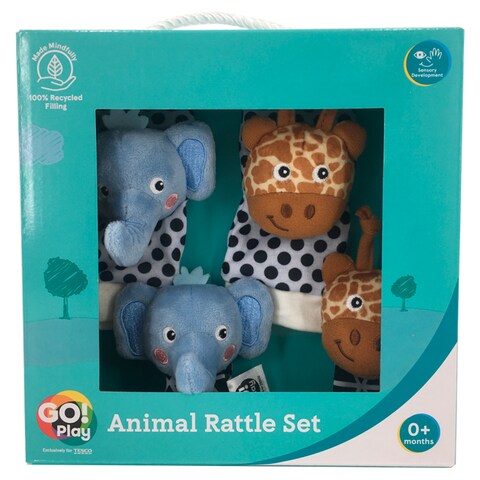 Go Play Animal Rattle Set - Tesco Groceries