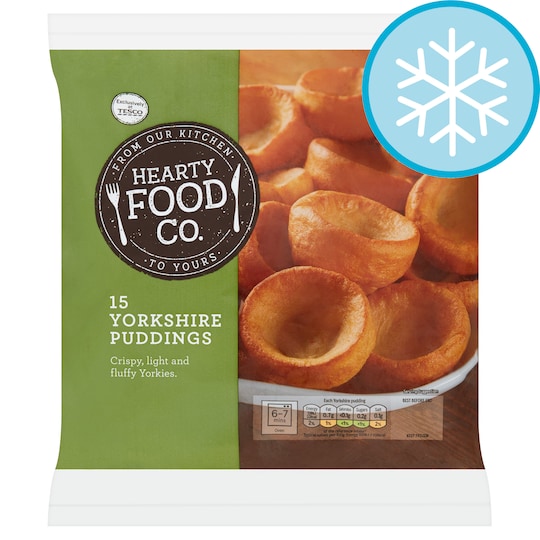Hearty Food Co. 15 Yorkshire Puddings 230G - Tesco Groceries