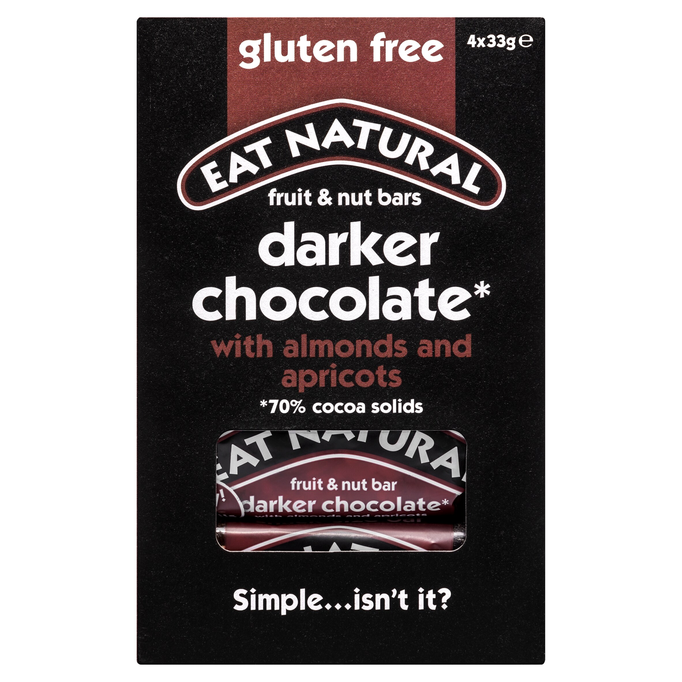Eat Natural Dark Chocolate Multipack 4X33g - Tesco Groceries