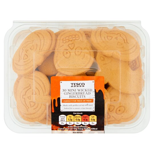 T.30 Mini Spooky Gingerbread Biscuit 300G - Tesco Groceries