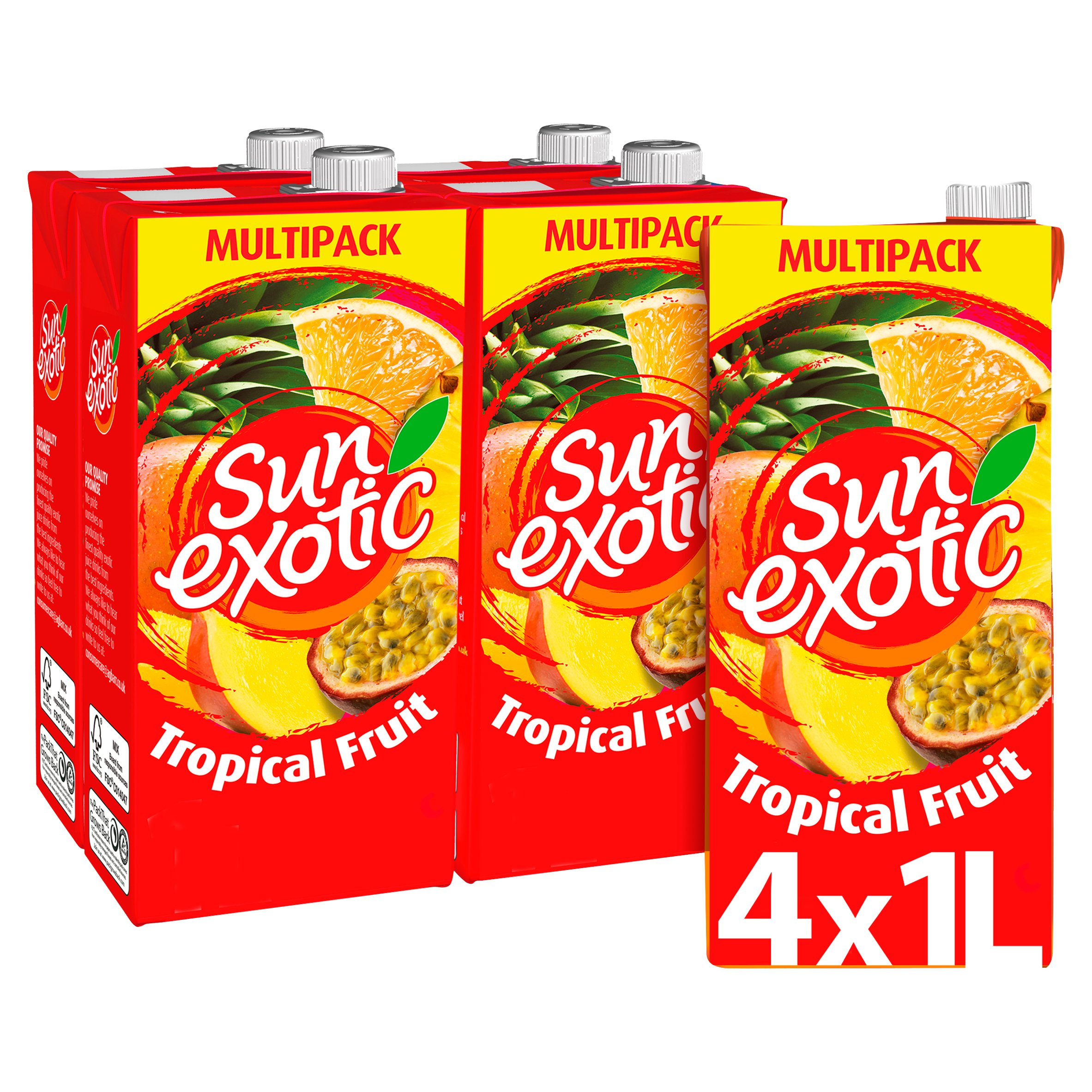 Sun Exotic Tropical Fruit Juice Drink 4X1l Tesco Groceries Sun Exotic Tropical Fruit Juice Drink 4X1l Tesco Groceries