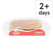 Mcghee's Bakery Traditional Scottish Crumpets 6 Pack - Tesco Groceries