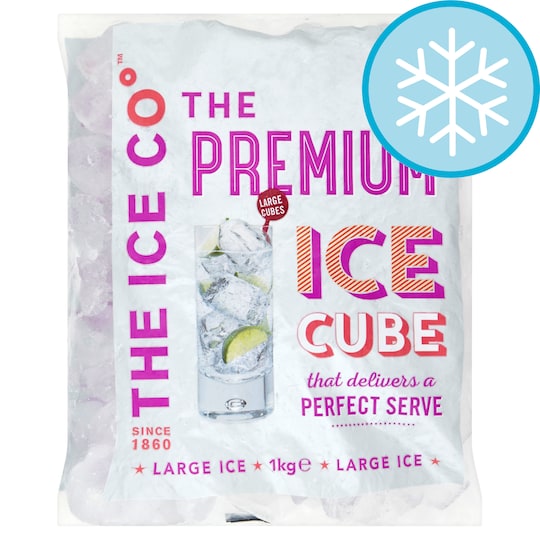 The Ice Co. Premium Ice Cubes 1Kg - Tesco Groceries