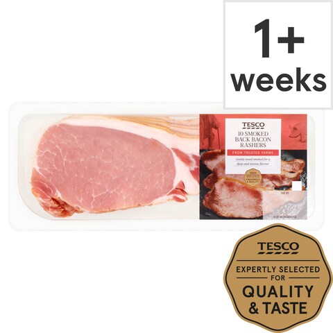 Tesco Smoked Back Bacon Rashers 300G - Tesco Groceries