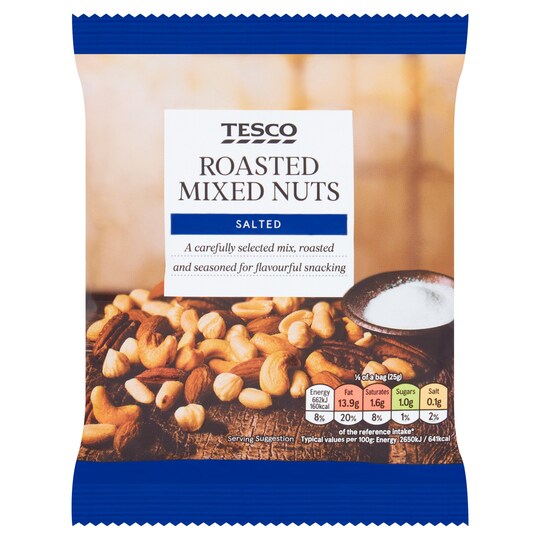 Tesco Roasted Salted Mixed Nuts 200G - Tesco Groceries