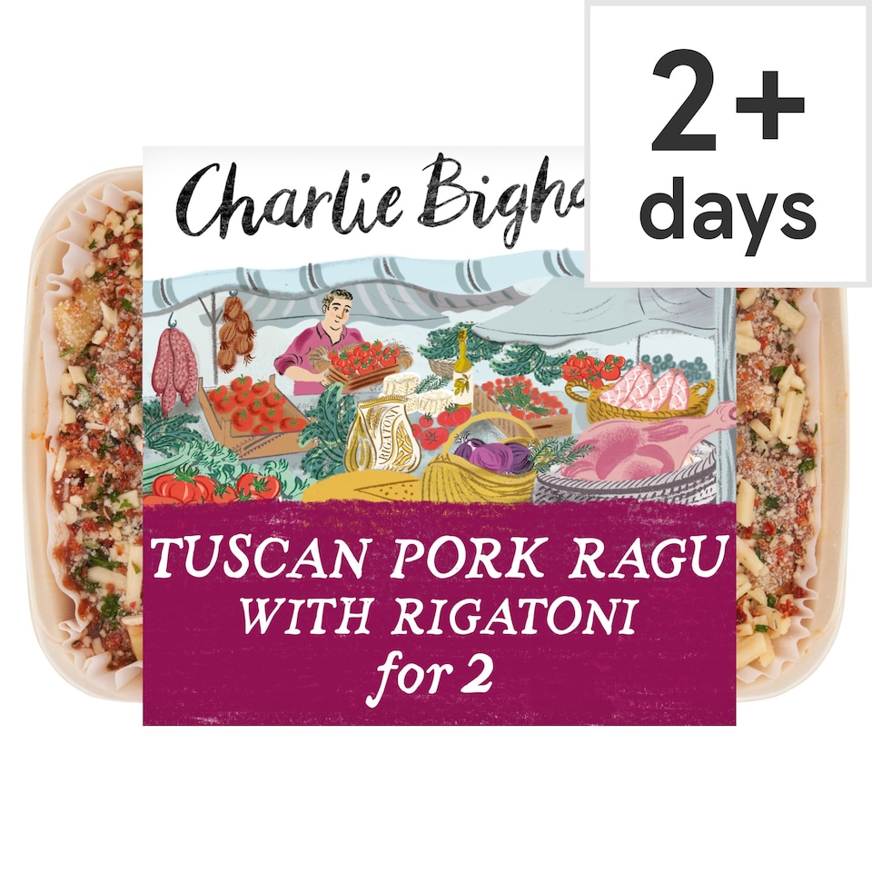 Charlie Bigham's Tuscan Pork Ragu with Rigatoni 616g - Tesco Groceries