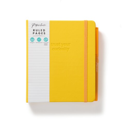 Paperchase RainbowA6 Notebook with Whiteboard & Pen - Yellow - Tesco ...
