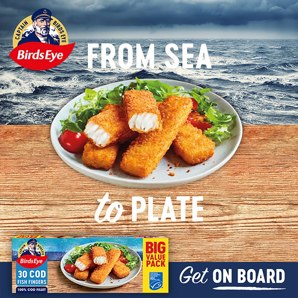 Birds Eye 30 Cod Fish Fingers 840G - Tesco Groceries