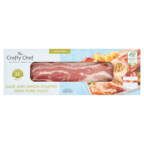 The Crafty Chef Sage And Onion Stuffed Irish Pork Fillet 650g - Tesco ...