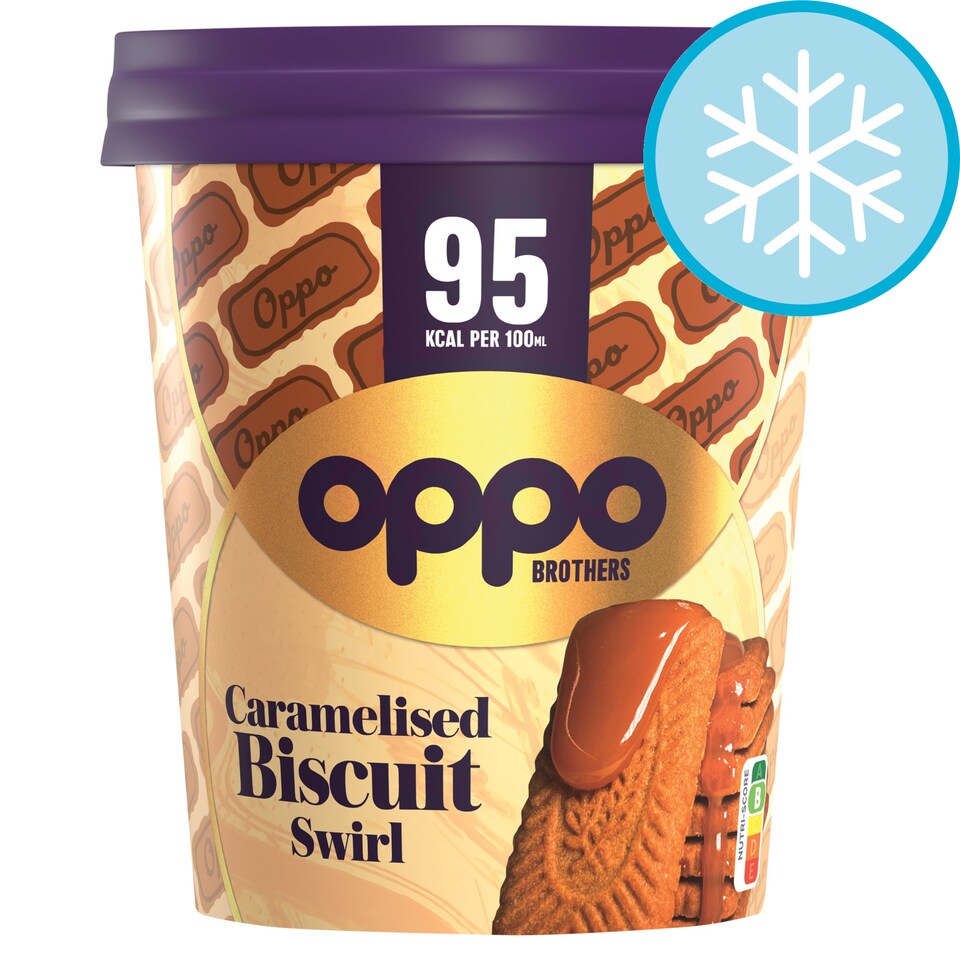 Oppo Brothers Caramelised Biscuit Swirl 475Ml - Tesco Groceries