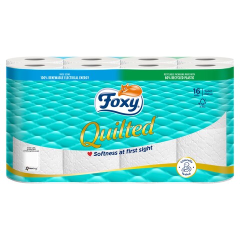 Foxy Quilted Toilet tissue 16 Rolls - Tesco Groceries