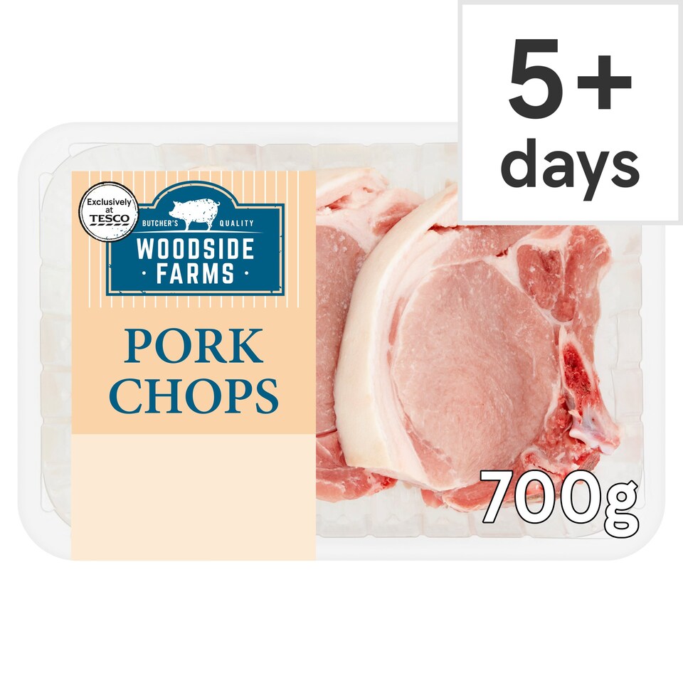 Woodside Farms Pork Chops 700G - Tesco Groceries