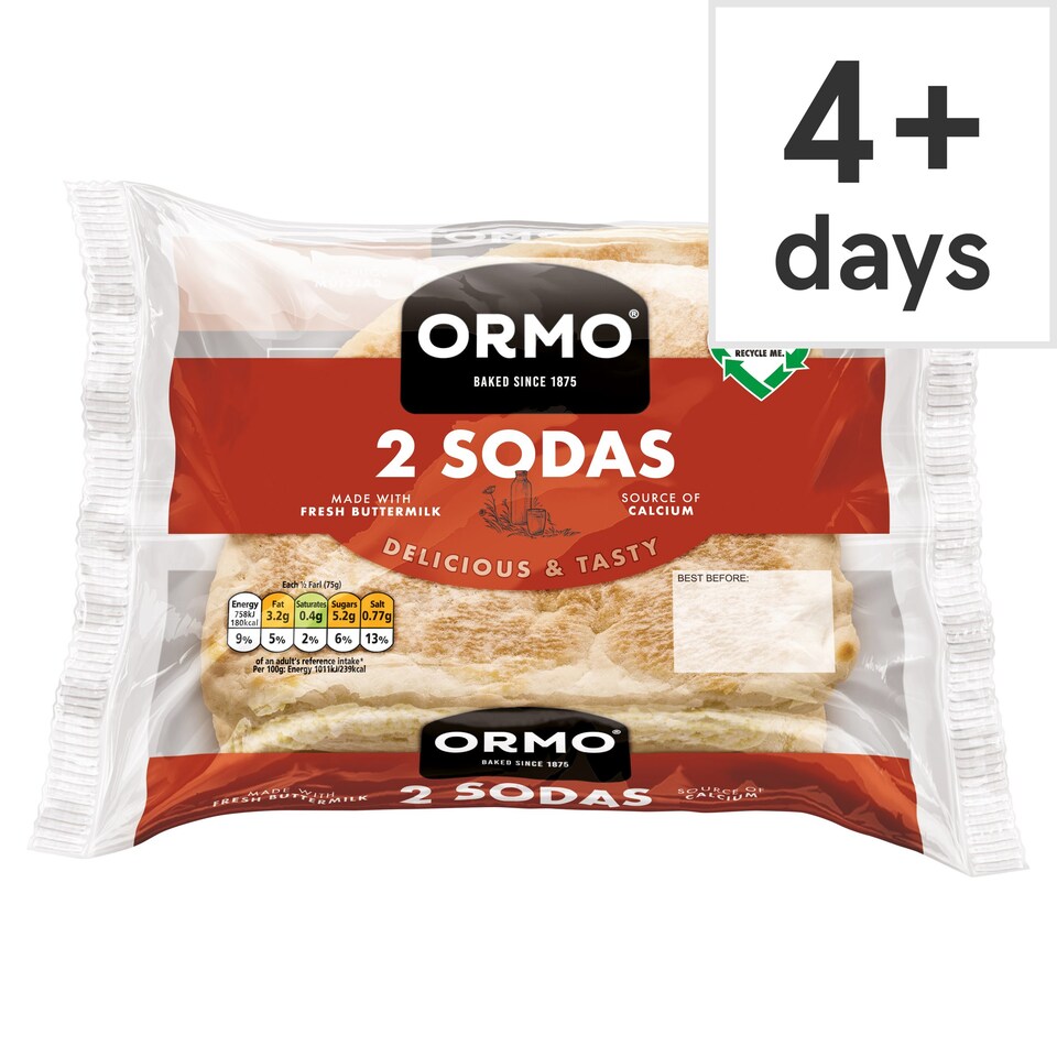 Ormo Soda Farls 2 Pack - Tesco Groceries
