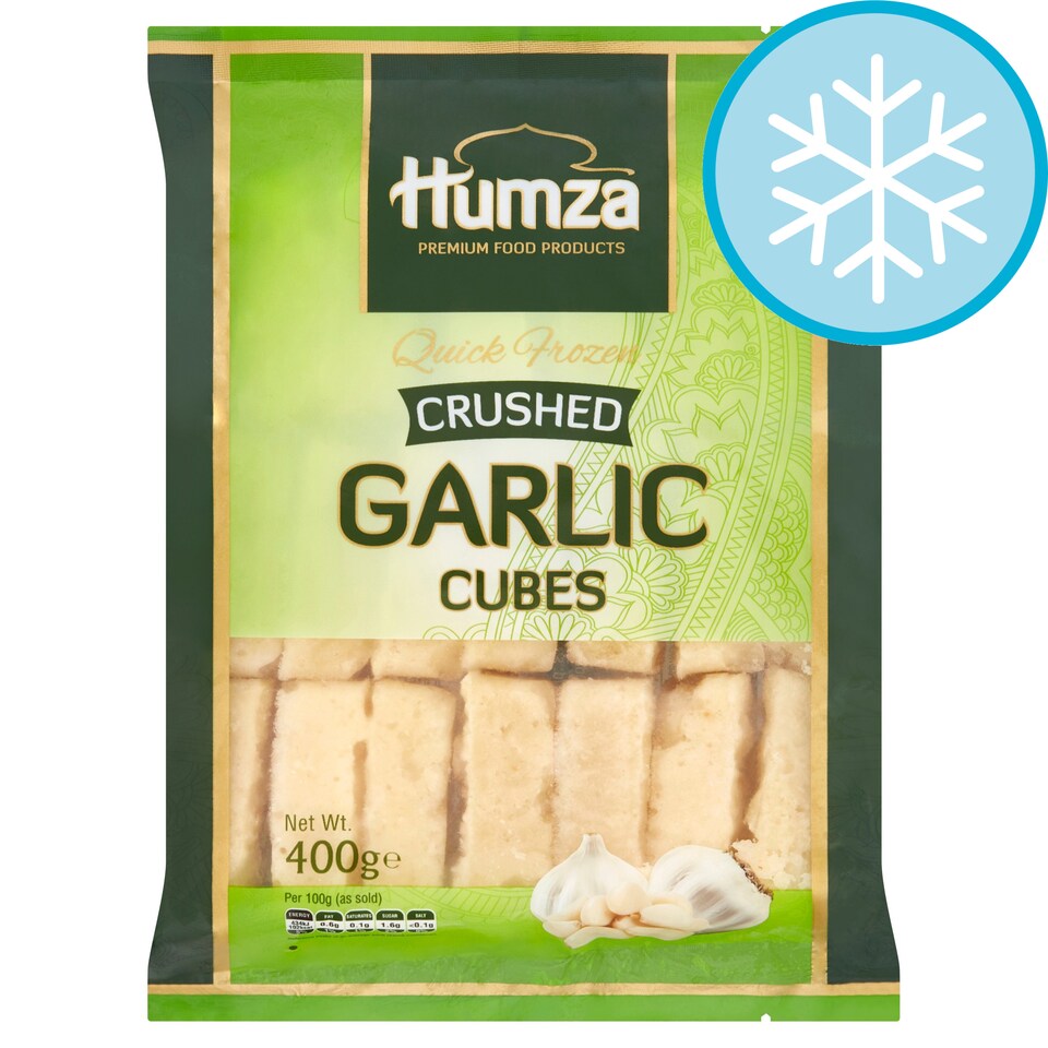 Humza Crushed Garlic Cubes 400G - Tesco Groceries