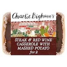 Charlie Bigham's Steak & Red Wine Casserole With Mashed Potato 800g ...