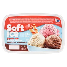 Ledo Soft Ice Chocolate, Vanilla and Strawberry Flavoured Ice Cream ...