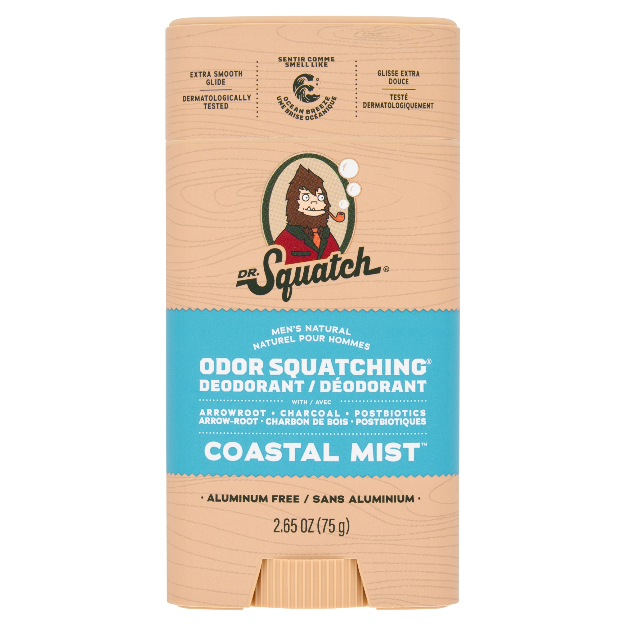 DR. Squatch Natural Stick Deodorant Coastal Mist 75g - Tesco Groceries