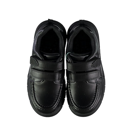 F&F School Boys Double Strap Shoes in Black - Tesco Groceries
