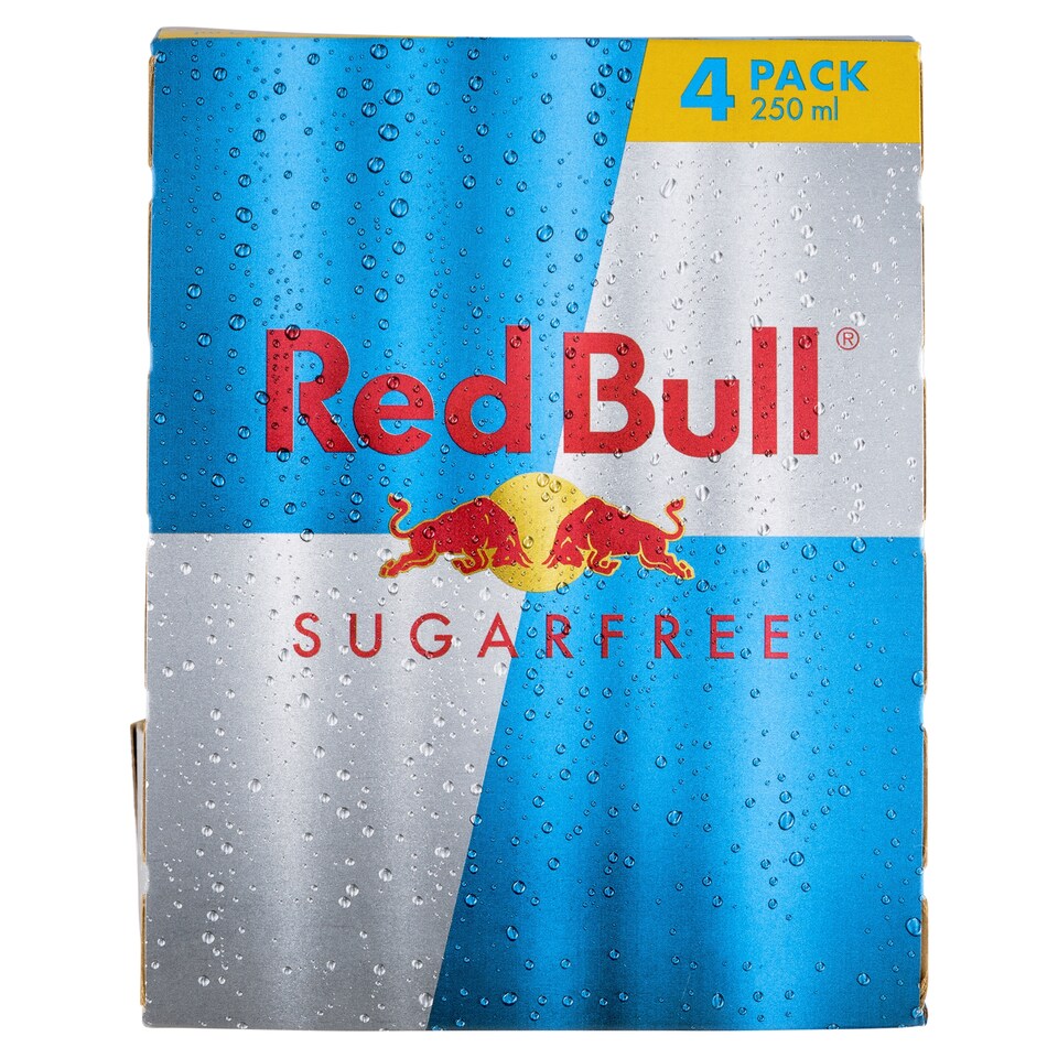 Red Bull Sugarfree Carbonated Energy Drink with High Caffeine Content ...