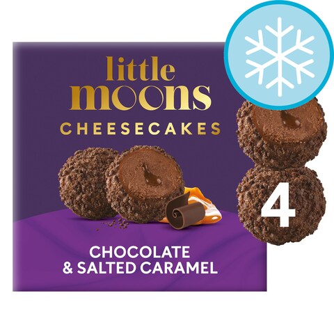 Little Moons Chocolate & Salted Caramel Mochi Cheesecakes 4x30g - Tesco ...