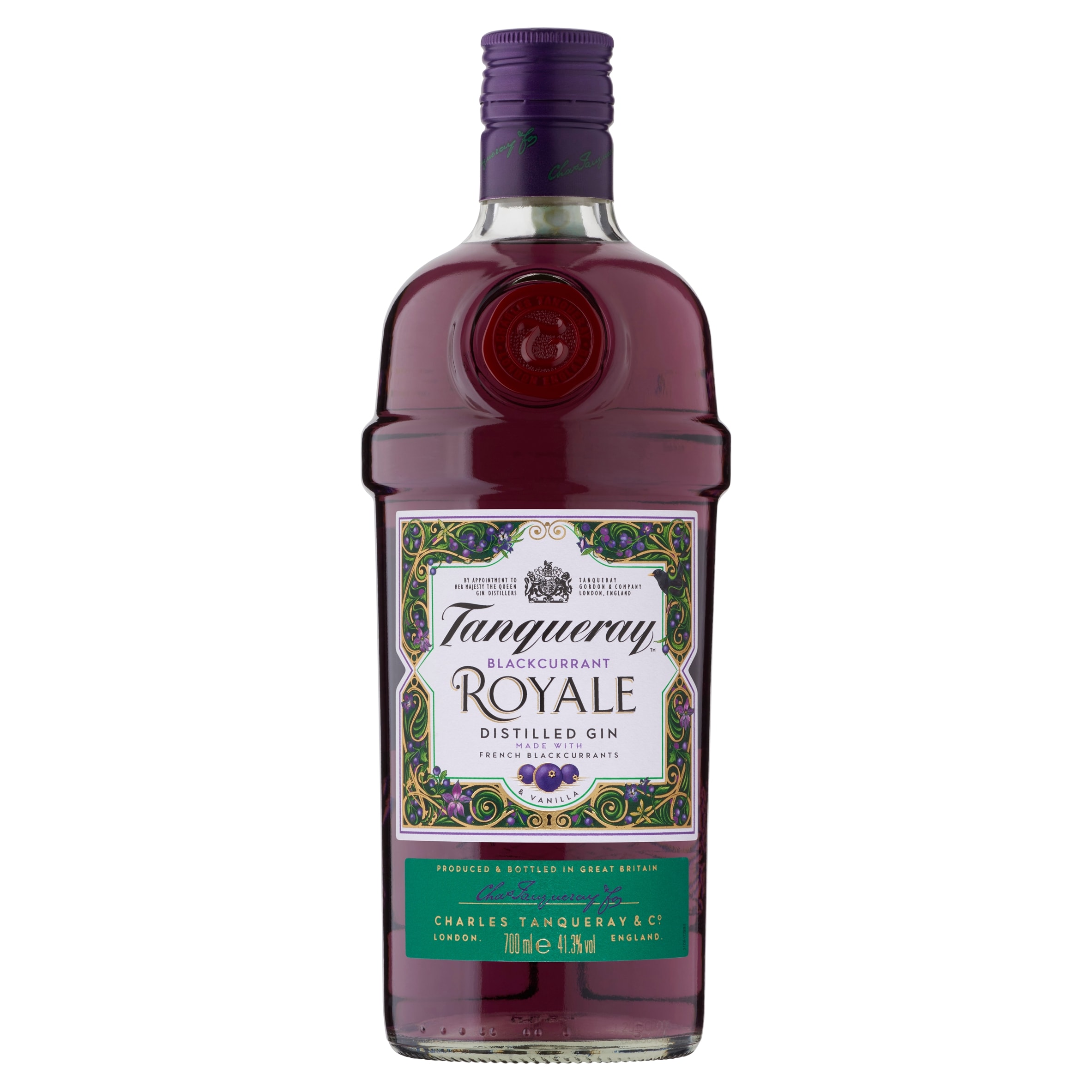 Tanqueray Blackcurrant Royale desztillált gin 41,3% 0,7 l - Tesco Groceries
