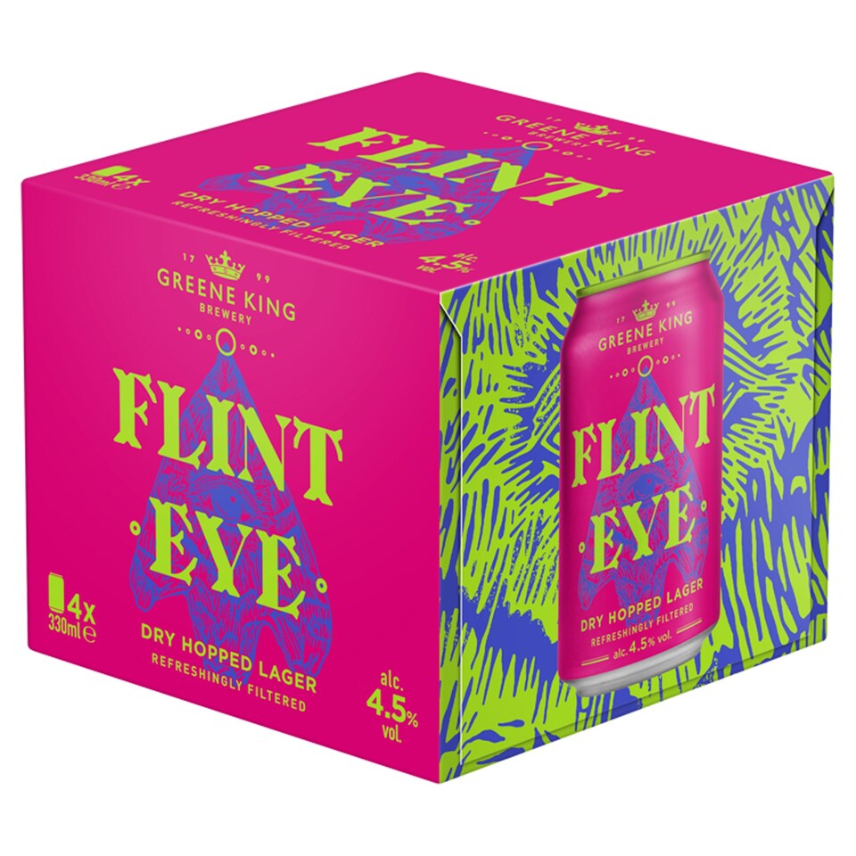 Greene King Flint Eye Dry Hopped 4X330ml - Tesco Groceries