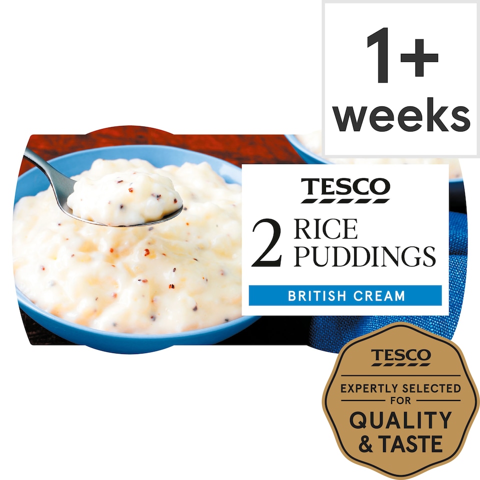 Tesco 2 Creamy Rice Puddings 2 X 173G - Tesco Groceries