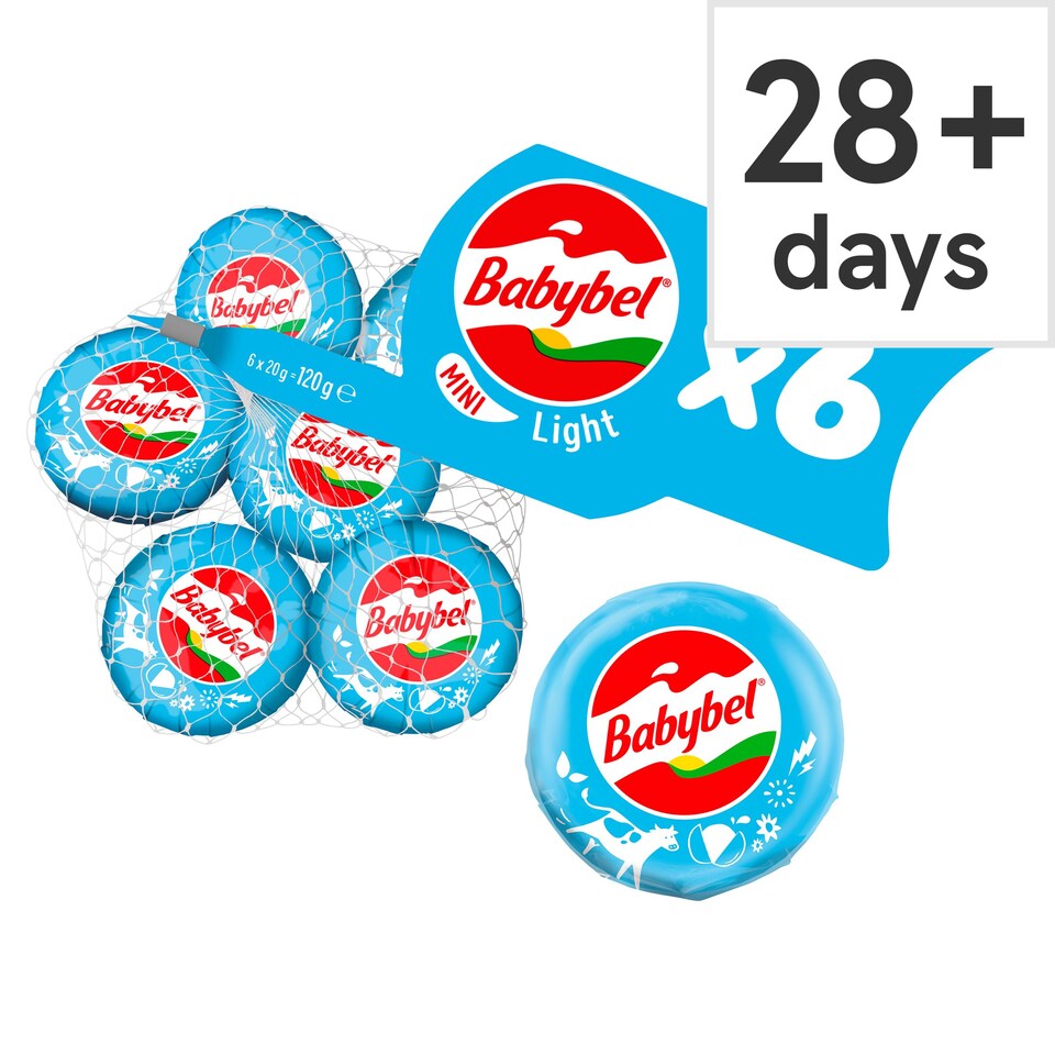 Mini Babybel Light Cheese 6 Pack, 120 G - Tesco Groceries