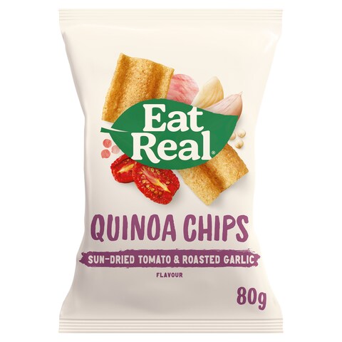 Eat Real Quinoa Sundried Tomato & Garlic Crisps 80G - Tesco Groceries