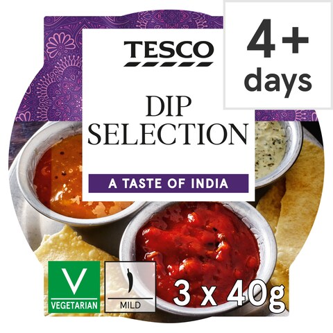 Tesco Indian Inspired Dip Selection 120g - Tesco Groceries