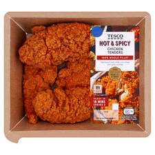 Tesco Hot & Spicy Chicken Tenders 305g - Tesco Groceries