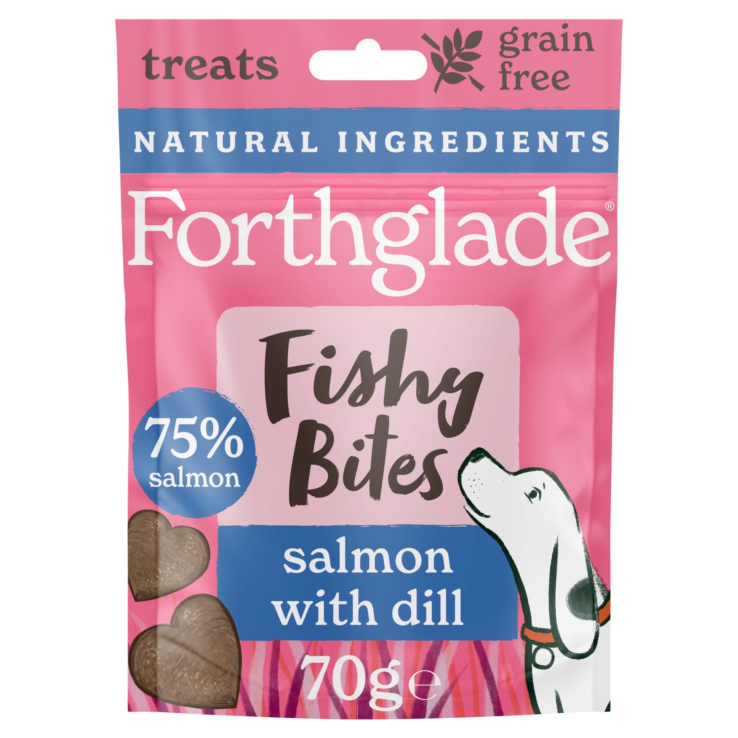 Forthglade Fishy Bites Salmon with Dill Dog Treats 70g - Tesco Groceries