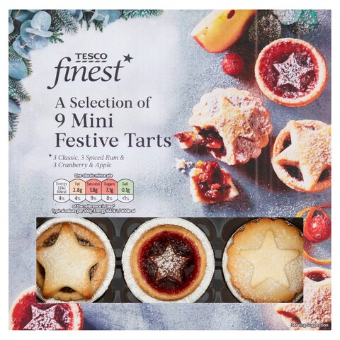 Tesco Finest Mini Tart Select 9 Pack - Tesco Groceries