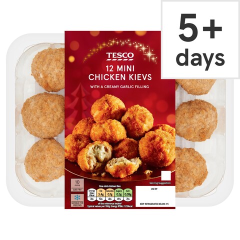 Tesco 12 Mini Chicken Kievs 360G - Tesco Groceries