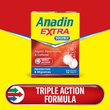 Anadin Extra Soluble 12 Tablets - Tesco Groceries