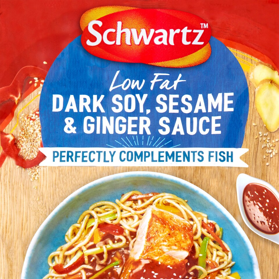 Schwartz Forfish Dark Soy/Sesame Ginger Sauce 300G - Tesco Groceries